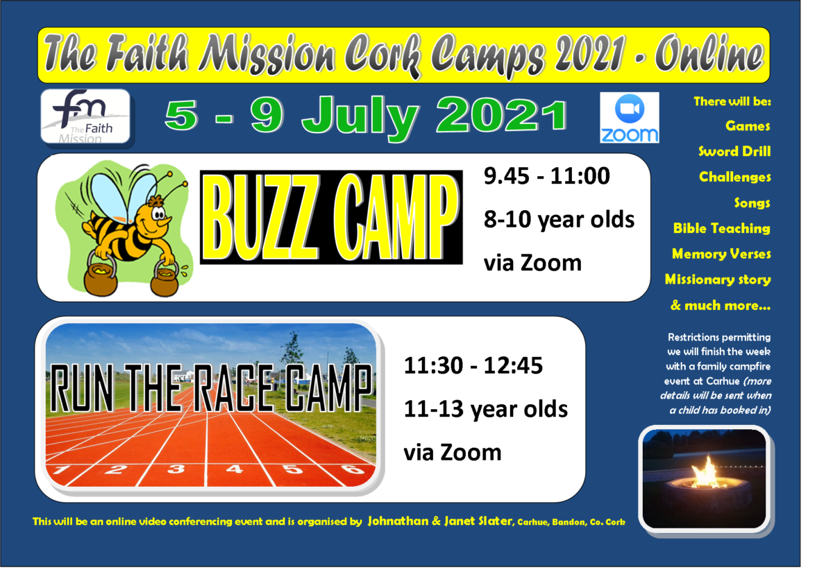 Cork Online Camps - Faith Mission